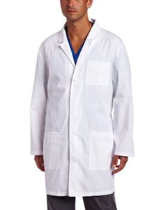 dickies everyday scrubs unisex 37 inch lab coat,white,medium