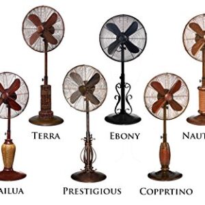 Deco Breeze Pedestal Standing 3 Speed Oscillating Fan with Adjustable Height, 18 inches, Prestigious