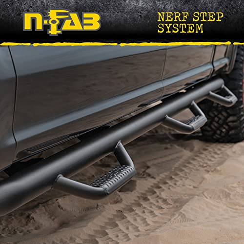 N-Fab Nerf Steps | Textured Black, Wheel-to-Wheel w/ Bed Access | D10115CC-6-TX | Fits 2010-2018 Dodge RAM 2500 / 3500 Crew Cab 8' Long Bed, SRW Gas / Diesel