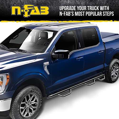 N-Fab Nerf Steps | Textured Black, Wheel-to-Wheel w/ Bed Access | D10115CC-6-TX | Fits 2010-2018 Dodge RAM 2500 / 3500 Crew Cab 8' Long Bed, SRW Gas / Diesel