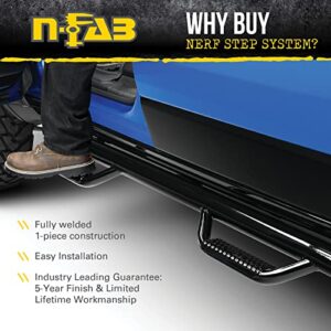 N-Fab Nerf Steps | Textured Black, Wheel-to-Wheel w/ Bed Access | D10115CC-6-TX | Fits 2010-2018 Dodge RAM 2500 / 3500 Crew Cab 8' Long Bed, SRW Gas / Diesel