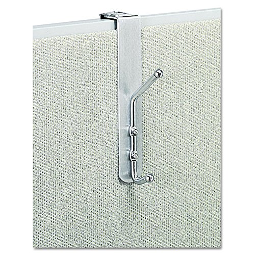 Safco Products 4167 Over-The-Panel Coat Hook (Qty. 1), Silver