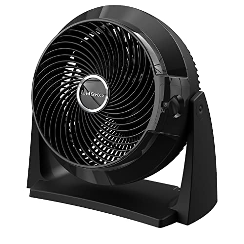 Lasko 3635 10-Inch Blades Air Flexor Floor or Wall Mount Fan, Black