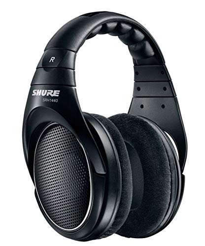 Shure SRH1440 Professional Open Back Headphones - 40mm Neodymium Drivers, Full-Range Audio with Detailed Highs and Rich Bass for Mastering and Critical Listening, Circumaural Design for Natural Sound