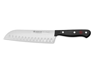 wÜsthof gourmet 7" hollow edge santoku knife