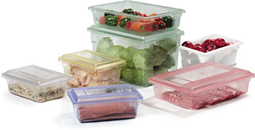 Carlisle FoodService Products 10611C05 StorPlus 3.5 Gallon Color-Coded Box 18" x 12" x 6", Red