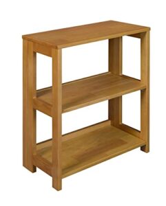 regency flip flop bookcase, 28 x 22-inches, medium oak