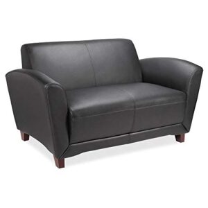 lorell reception loveseat, black