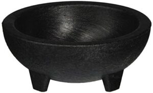 winco molcajete salsa bowls, 4-ounce bowls, black, set of 4