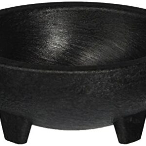 Winco Molcajete Salsa Bowls, 4-Ounce Bowls, Black, Set of 4