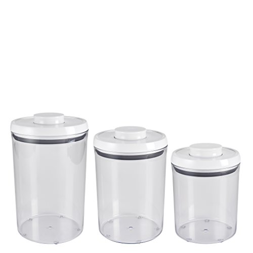 OXO Good Grips 3-Piece Airtight POP Round Canister Set