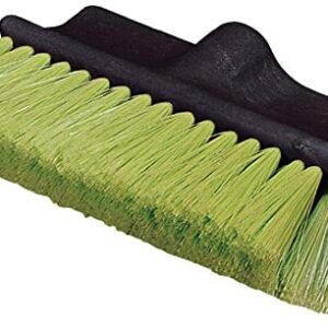 SPARTA 36129775 Flo-Thru Dual Surface Wash Brush Nylex Bristles, 2-3/8" Bristle Trim, 10" Length x 4" Width, Green