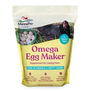 manna pro chicken feed supplement | omega egg maker chicken supplies | chicken food supplement for laying hens | 5 pounds