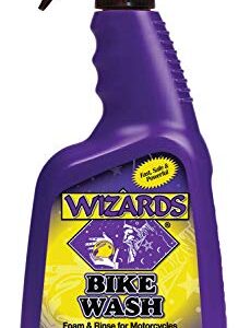 Wizards Bike Wash - Cleaner For Motorcycle Washing Kit- Quick Detailer for Bike Kit with Bug Remover - For Your Motorcycle Accessories and Detail Kit - 22 oz