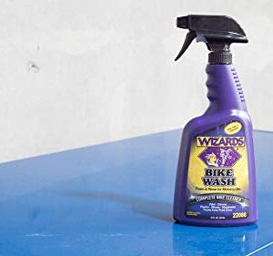 Wizards Bike Wash - Cleaner For Motorcycle Washing Kit- Quick Detailer for Bike Kit with Bug Remover - For Your Motorcycle Accessories and Detail Kit - 22 oz