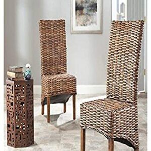 Safavieh Home Collection Isla Brown Dining Chair (Set of 2)