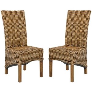 Safavieh Home Collection Isla Brown Dining Chair (Set of 2)