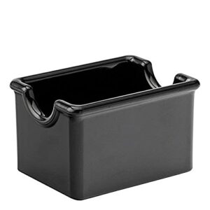 carlisle foodservice products 455003 styrene sugar caddy, black, small