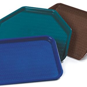 Carlisle FoodService Products Cafe Plastic Fast Food Tray, 14" x 18", Burgundy, (Pack of 12)