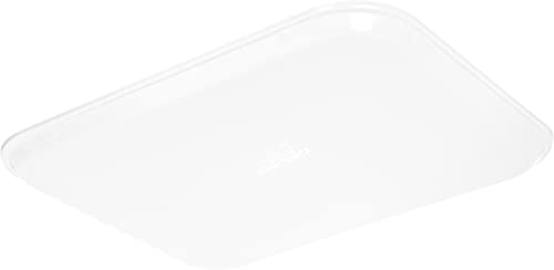 Carlisle FoodService Products 1814FG001 Fiberglass Glasteel Solid Rectangular Tray, 18" x 14", Bone White (Case of 12)