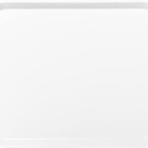 Carlisle FoodService Products 1814FG001 Fiberglass Glasteel Solid Rectangular Tray, 18" x 14", Bone White (Case of 12)