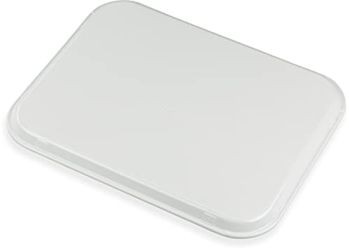 Carlisle FoodService Products 1814FG001 Fiberglass Glasteel Solid Rectangular Tray, 18" x 14", Bone White (Case of 12)