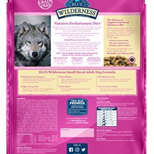 Blue Buffalo Wilderness High Protein, Natural Adult Small Breed Dry Dog Food, Chicken 4.5-lb