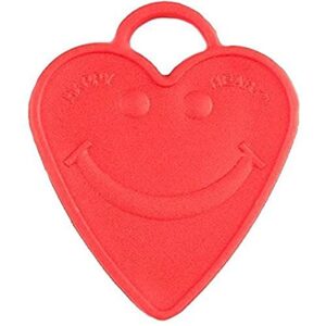 happy weight heavy happy heart balloon weight, 100g, red heart, 10 piece