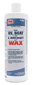 pro car beauty products rv, boat & aircraft wax