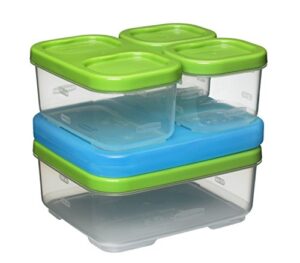 rubbermaid lunchblox sandwich kit, green 1806231,green, blue