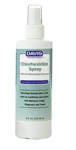 davis dog and cat chlorhexidine spray, 4 percent, 8-ounce