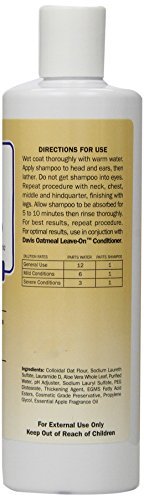 Davis Oatmeal and Aloe Dog and Cat Shampoo, 12-Ounce