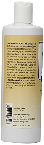 Davis Oatmeal and Aloe Dog and Cat Shampoo, 12-Ounce