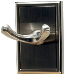 residential essentials 2503sn hamilton robe hook, 3.75" x 2.5", satin nickel