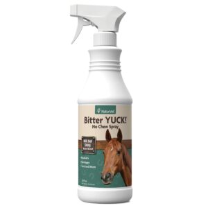 naturvet bitter yuck! no chew trigger spray for horse, 32-ounce