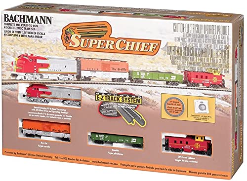 Bachmann Trains - Super Chief Ready To Run Electric Train Set - N Scale