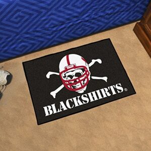 FANMATS - 10339 NCAA University of Nebraska Cornhuskers Nylon Face Starter Rug 19"x30"