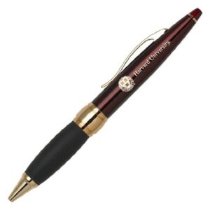 ballpoint twist pen with grip - harvard crimson