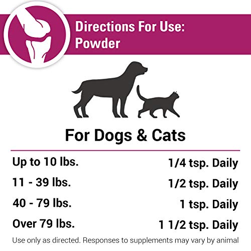 Vet Classics ArthriEase-Gold Hip & Joint Support for Dogs, Cats– Pet Health Supplement Powder – Alleviates Aches, Discomfort – For Flexibility, Healthy Joint Function – Antioxidants – 5 Oz