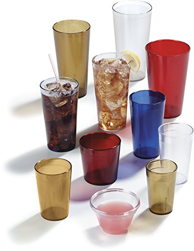 Carlisle FoodService Products Stackable Plastic Tumbler, 16 Ounce, Clear, (Pack of 24)