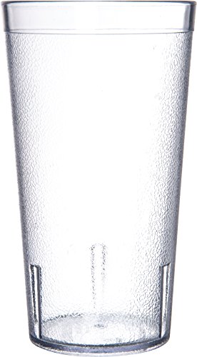 Carlisle FoodService Products Stackable Plastic Tumbler, 16 Ounce, Clear, (Pack of 24)