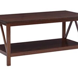 Linon Home Dcor Linon Home Decor Titian Coffee Table, 44.02"w x 21.97"d x 20"h, Antique Tobacco