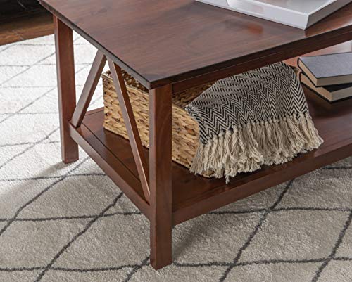 Linon Home Dcor Linon Home Decor Titian Coffee Table, 44.02"w x 21.97"d x 20"h, Antique Tobacco