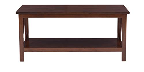 Linon Home Dcor Linon Home Decor Titian Coffee Table, 44.02"w x 21.97"d x 20"h, Antique Tobacco