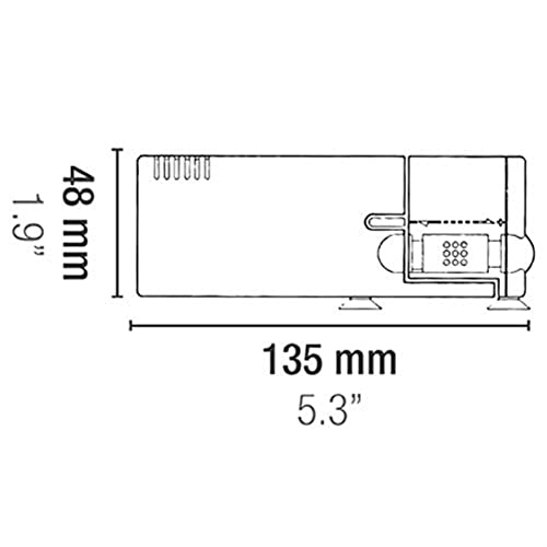 SICCE MICRON Internal Filter, 65GPH – Interchangeable Cartridge, Filter Media Included