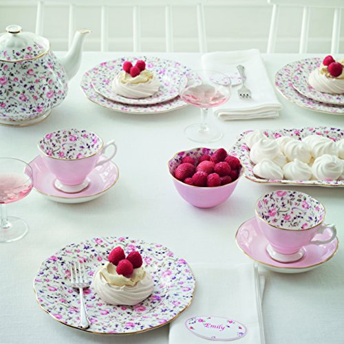 Royal Albert Rose Confetti 5-Piece Place Setting, White, Pink, Purple, Green