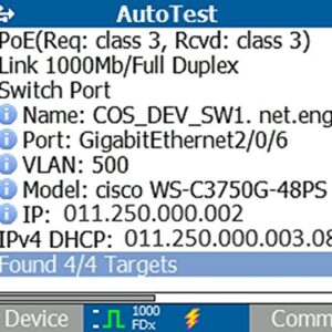 NetAlly LRAT-2000 LinkRunner AT Copper and Fiber Ethernet Network Tester, Green