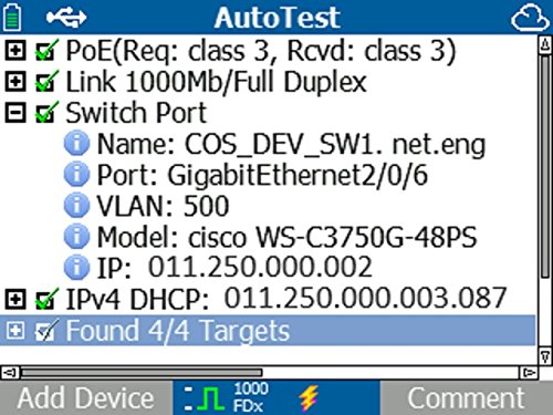 NetAlly LRAT-2000 LinkRunner AT Copper and Fiber Ethernet Network Tester, Green