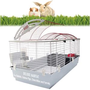 Living World Deluxe Habitat, Rabbit, Guinea Pig and Small Animal Cage, White, X-Large