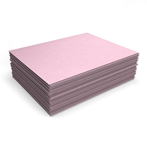 LUXPaper 8.5" x 11" Paper | Letter Size | Rose Quartz Metallic | 80lb. Text | 50 Qty